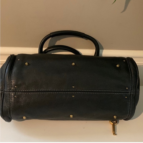 Chloe | Bags | Authentic Chloe Logo Paddington Shoulder Black Leather ...